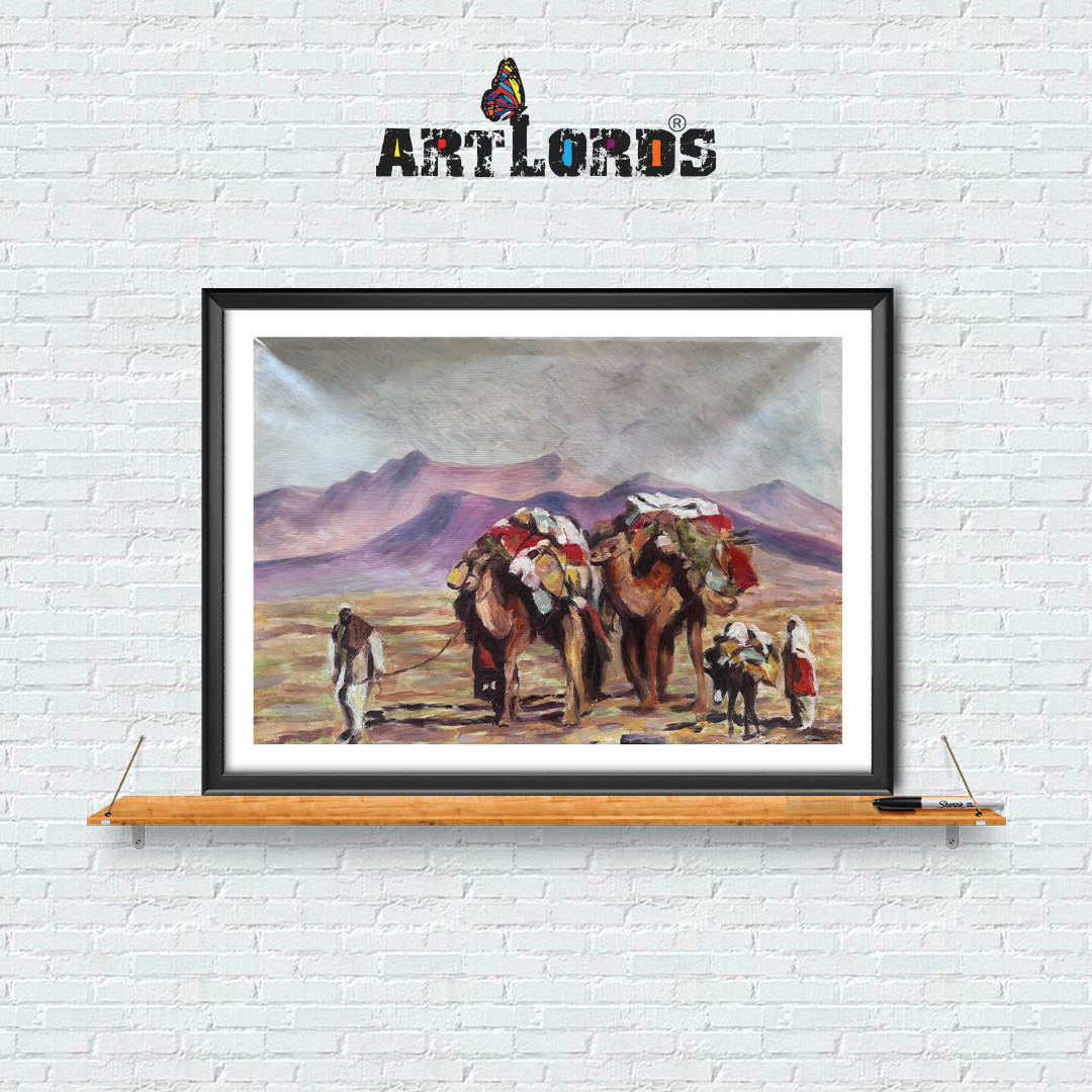 Afghan Landscape Painting_Traditional Afghan Art_ArtLords Gallery ...